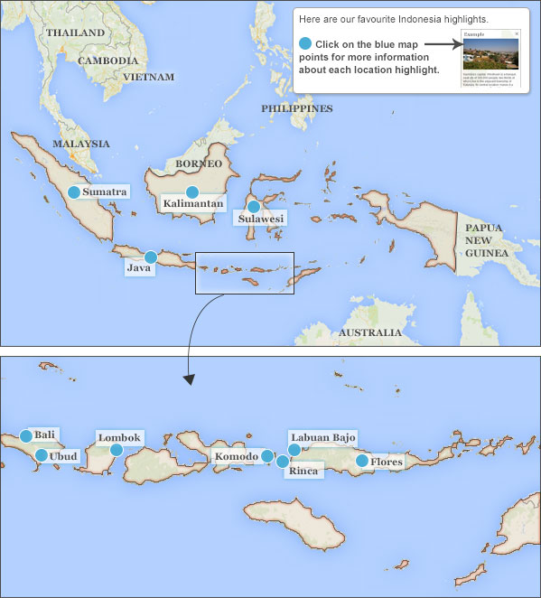 Indonesia Travel Map