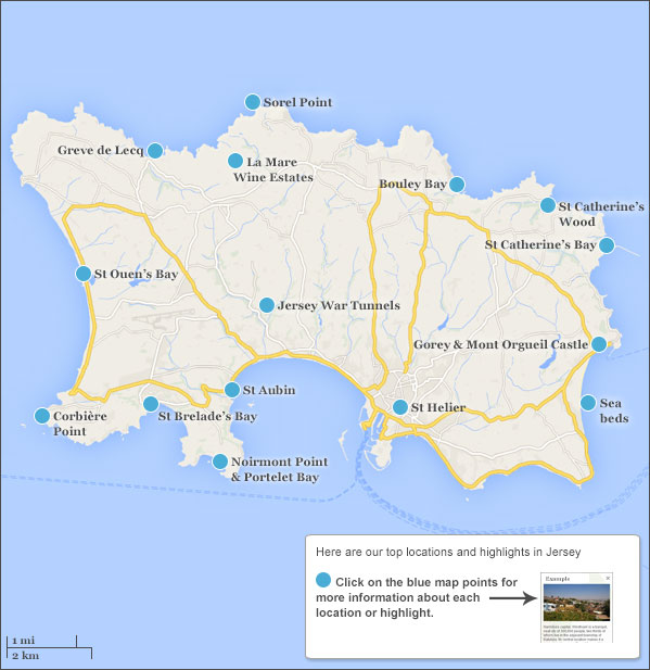 Jersey highlights. Responsible travel guide to Jersey highlights