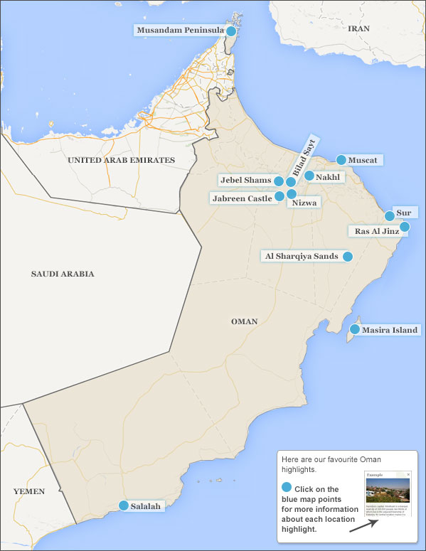 Old Oman Map