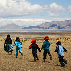 Lake Titicaca in Bolivia
