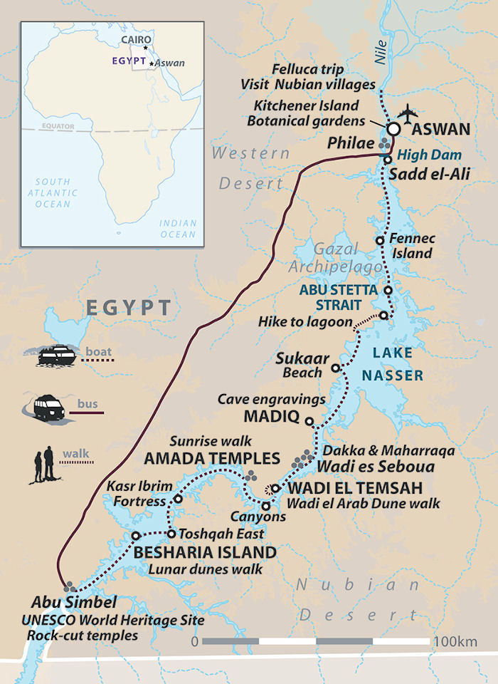 Africa Map Lake Nasser