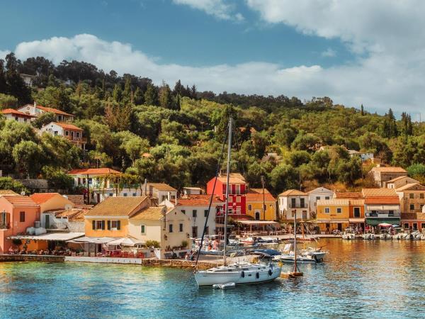 Small ship cruising in Greece