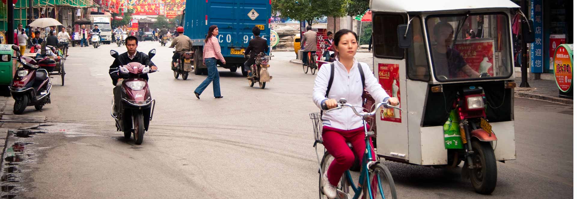 Cycling routes in China