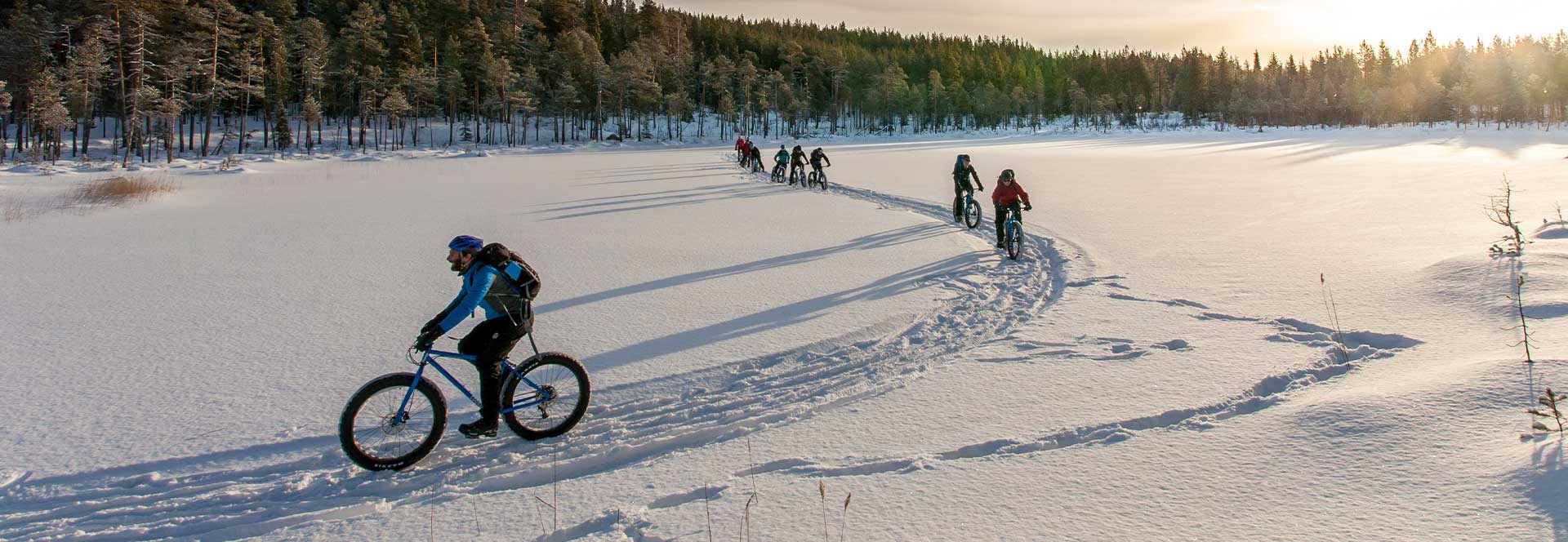 Fat biking in Finland
